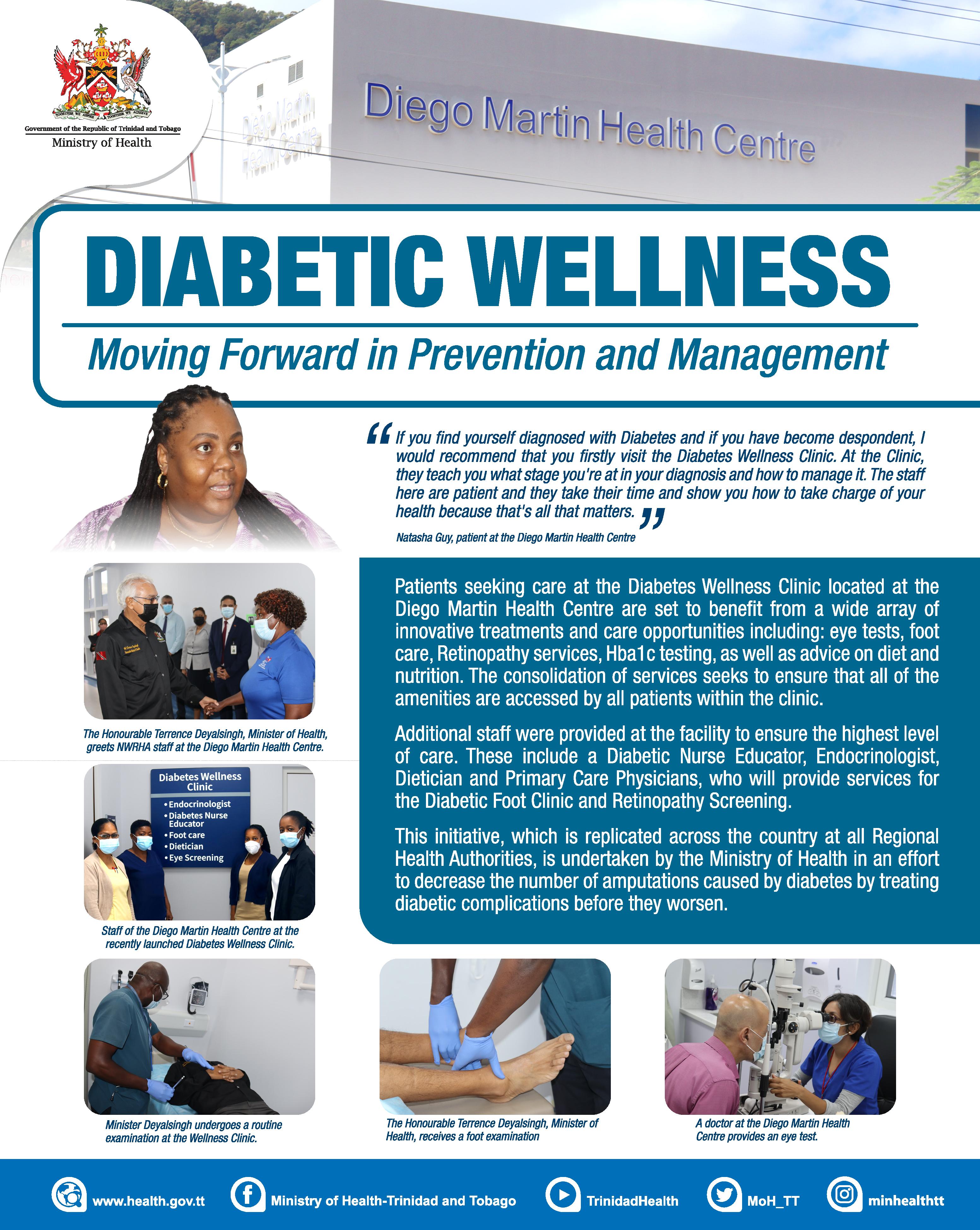 Diabetic Wellness - Wellness Clinic at the Diego Martin Health Centre ...